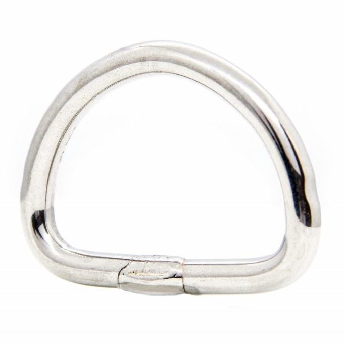Sailboat ring - 0145 - Makefast - D-shape / stainless steel