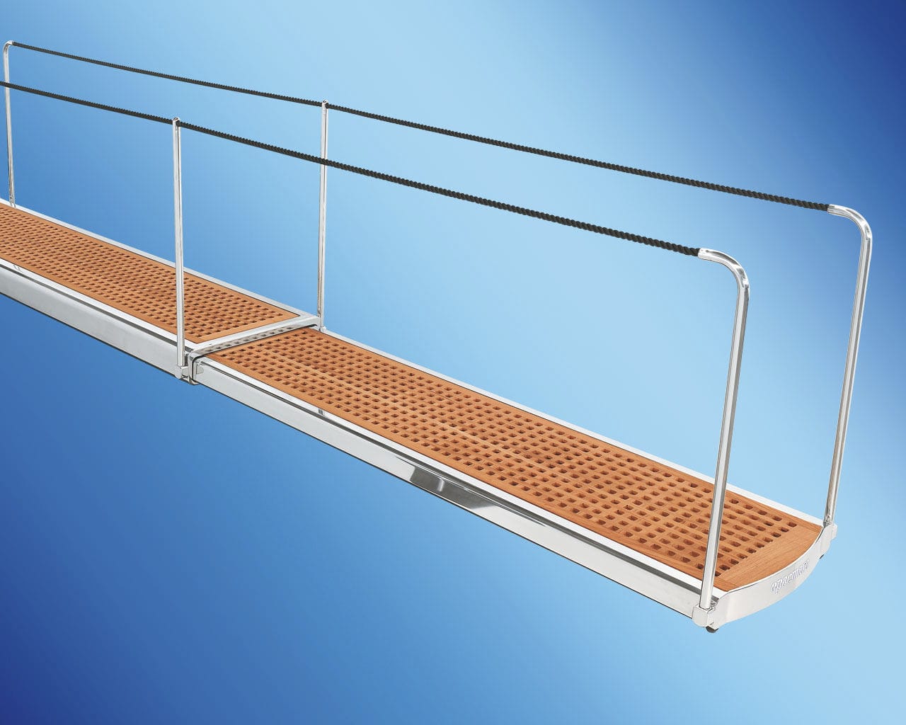 Boat gangway - 1002 series - Opacmare - for yachts / telescopic ...