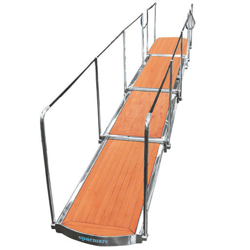 Boat gangway - 1853 - Opacmare - for yacht / telescopic / rotating