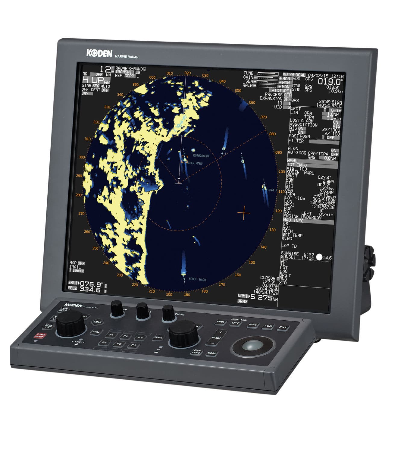 Ship radar - MDC-7910 - Koden electronics - ARPA / color / with AIS
