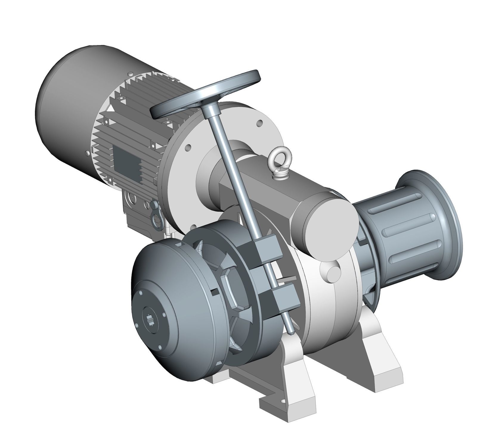 Worm gear windlass - CW-16 - Italwinch - electric / hydraulic / horizontal