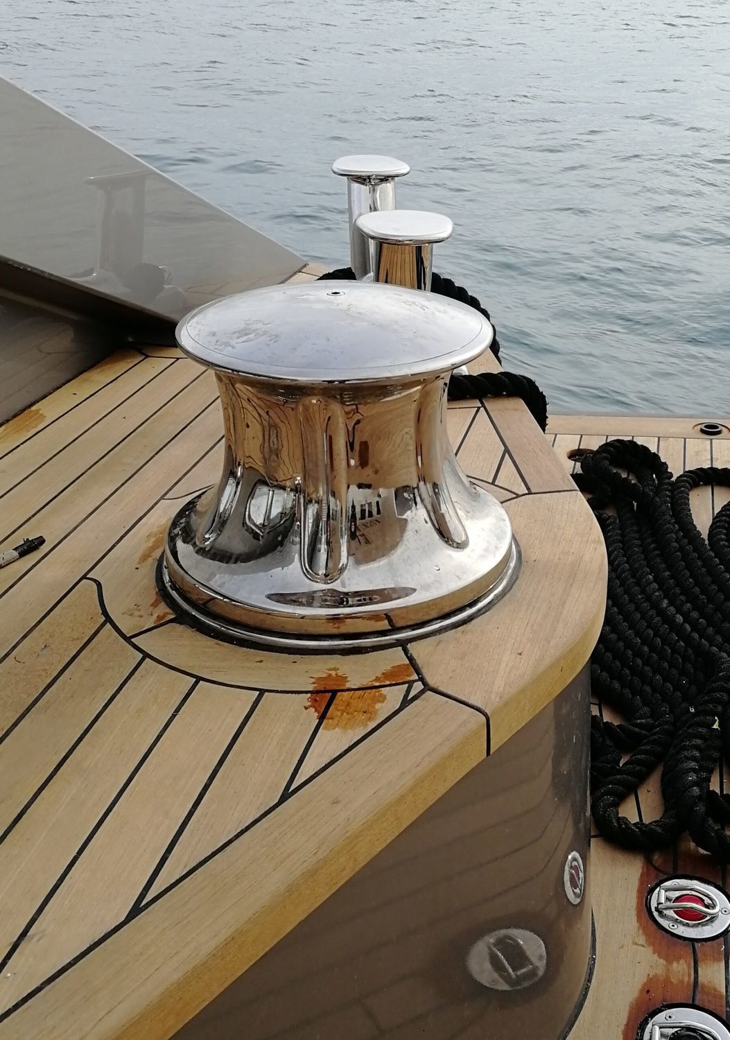 Boat capstan - NC-440 - Italwinch - hydraulic / stainless steel