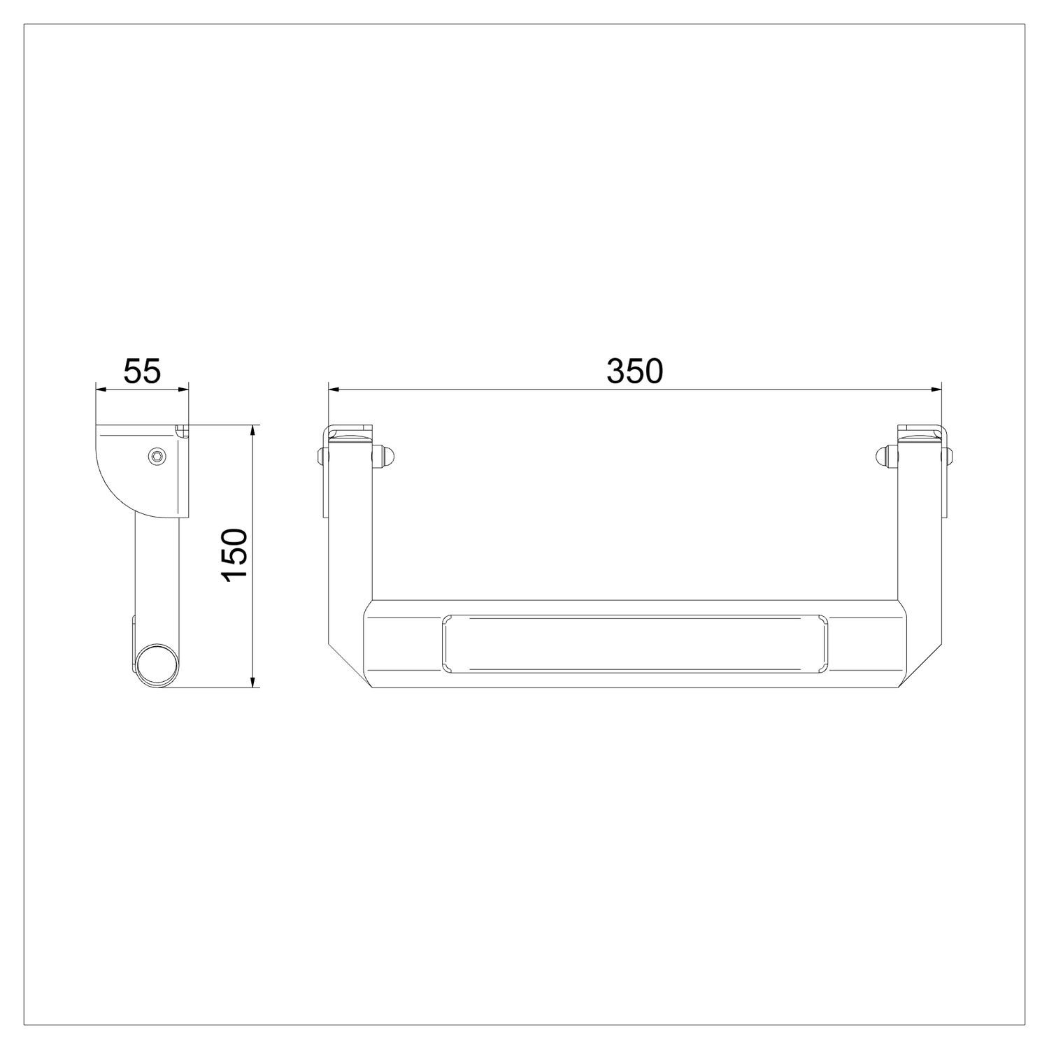 Boat footrest - 2351 series - Nautinox - helm