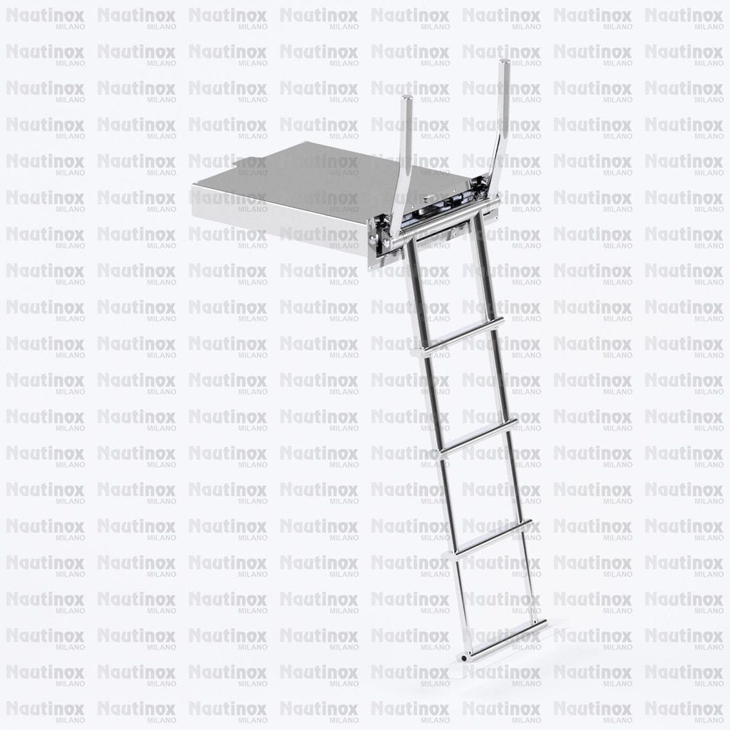 Swim ladder - 2375 - Nautinox - for boat / for yacht / for sailboats
