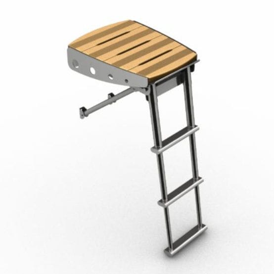 Swim platform - 2622 SERIES - Nautinox - fixed / for boat / stainless steel