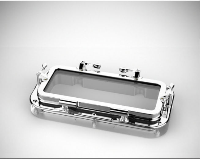 Rectangular portlight - 310SS - New Found Metals - for boat / opening ...