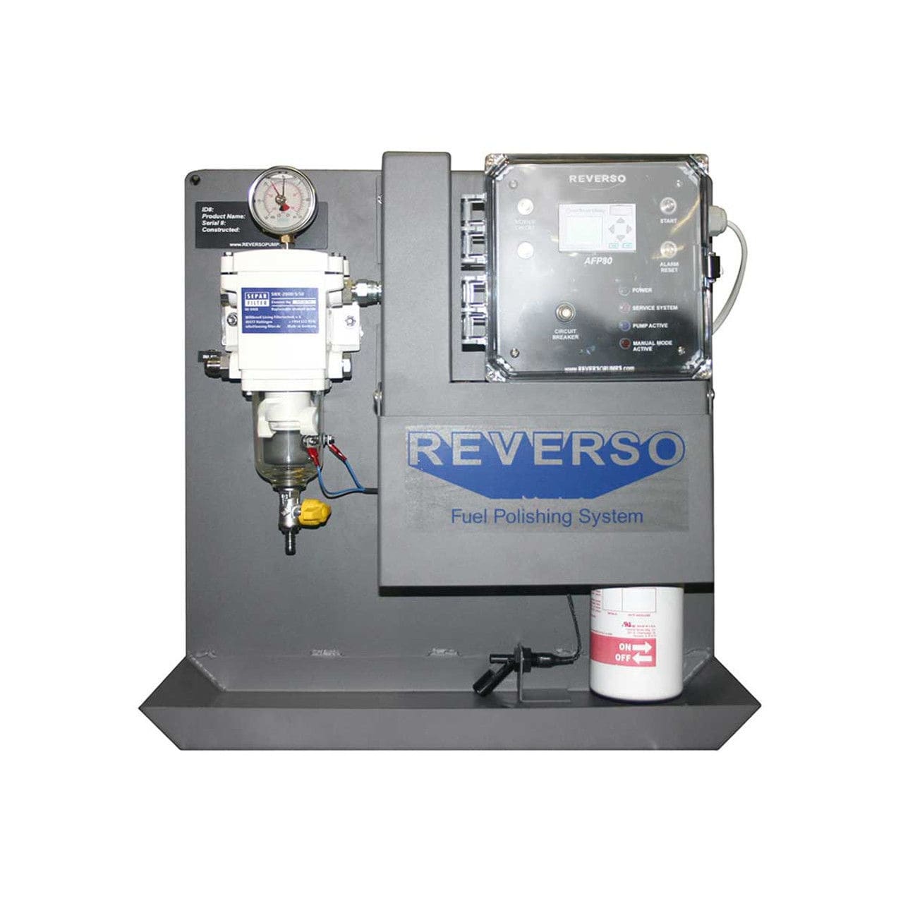 Fuel polishing system - AFP-80-24V - Reverso Pumps LLC