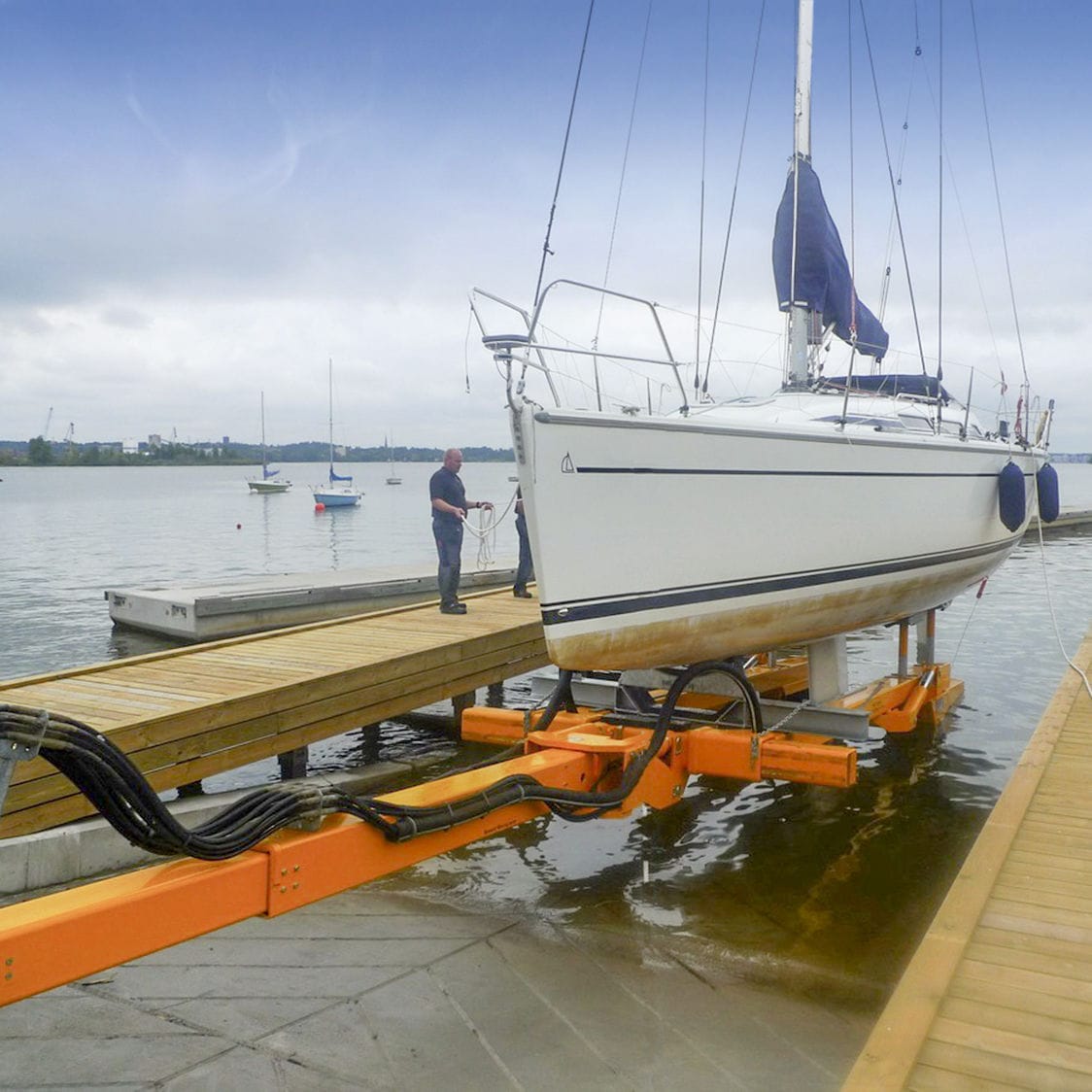 Handling trailer - HBC20 - Roodberg - launching / for boats / for shipyards