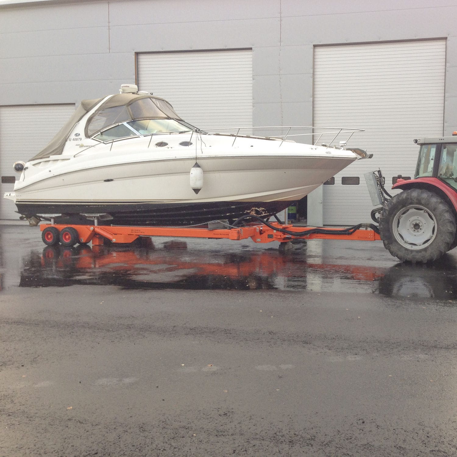 Heavy-duty handling trailer - HBC25L - ROODBERG - launching / for boat ...