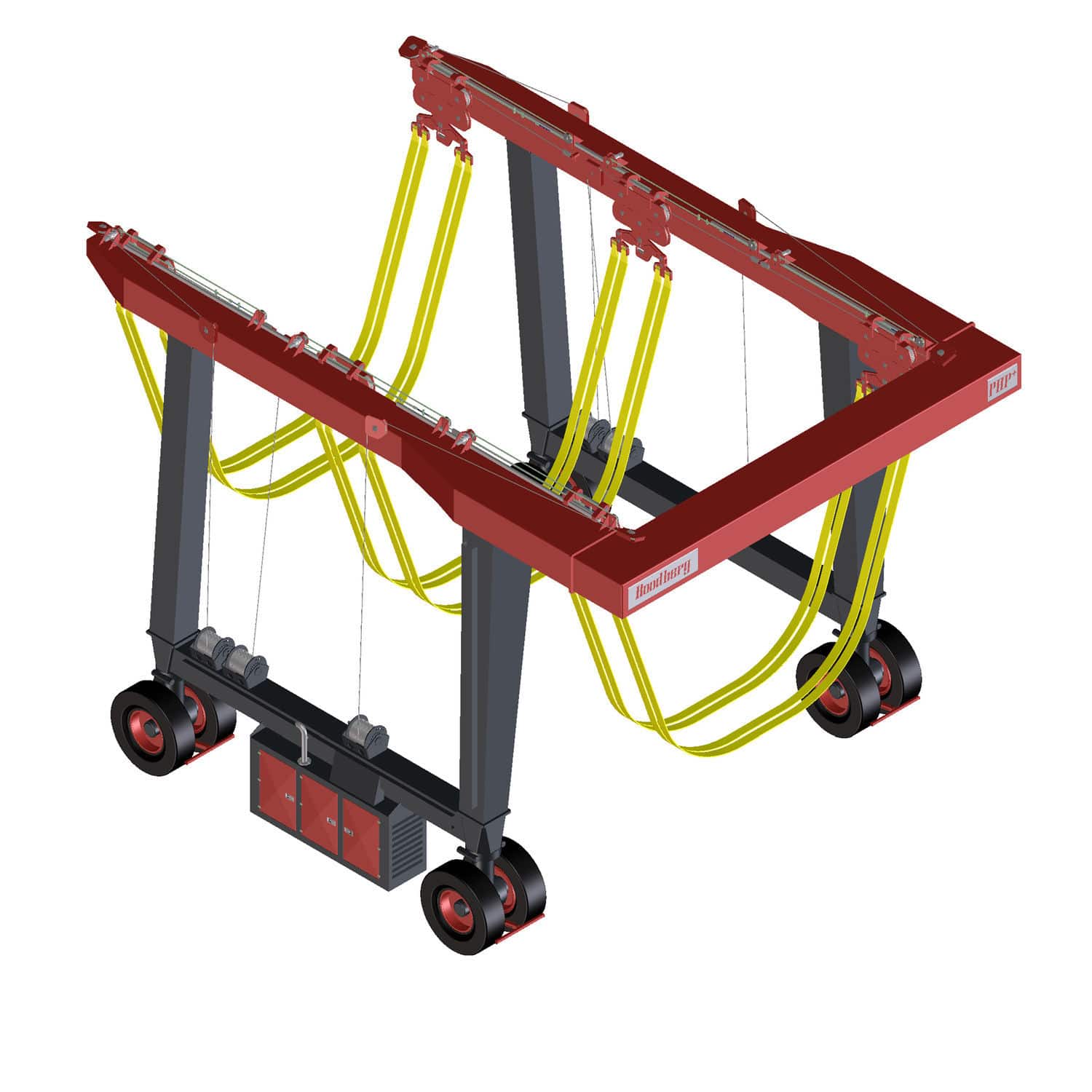 Remotely controlled travel lift - PHP250 - ROODBERG - all-wheel ...