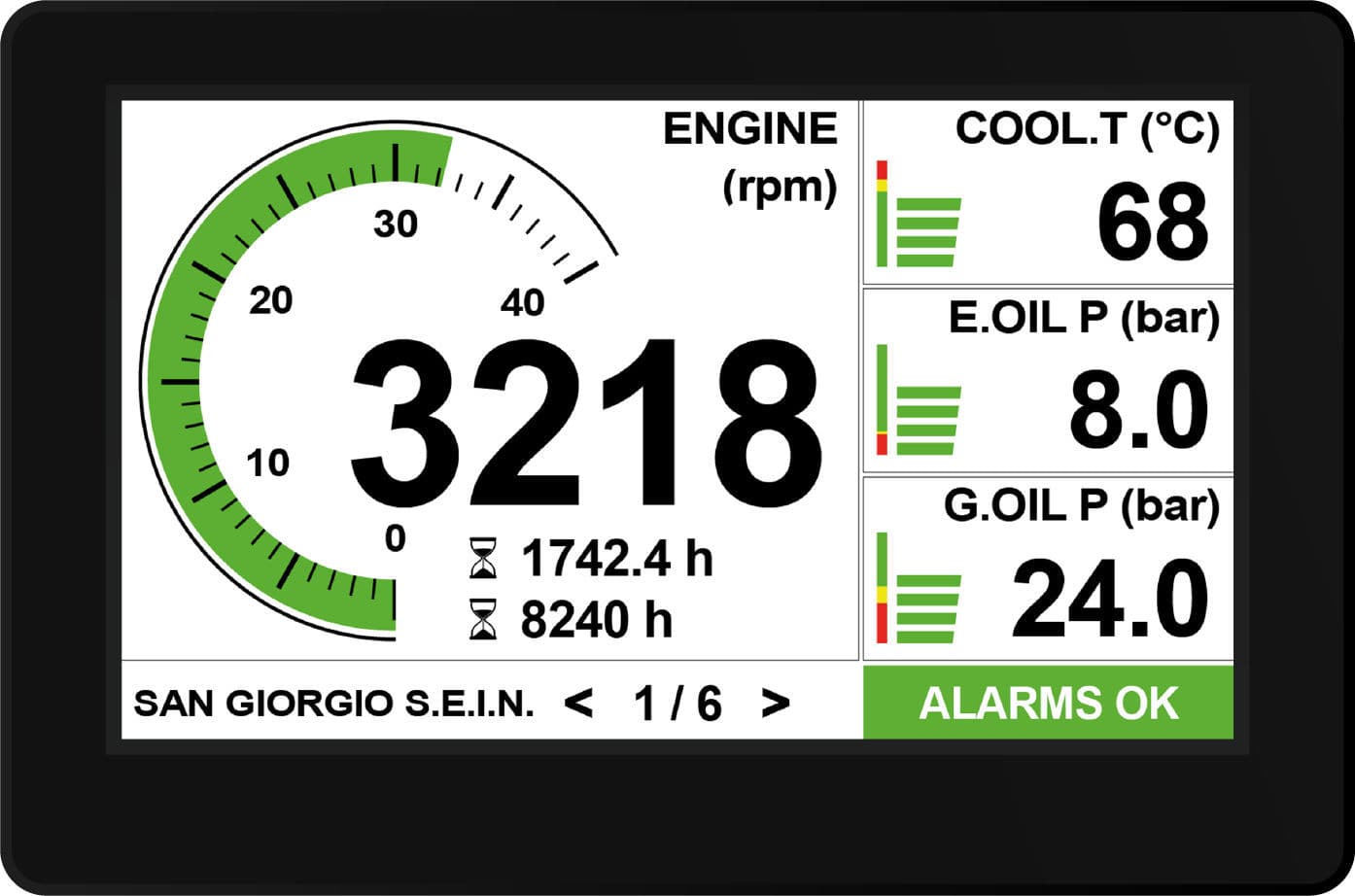 Boat monitoring and control panel - 4,3" MINI - San Giorgio S.E.I.N srl ...