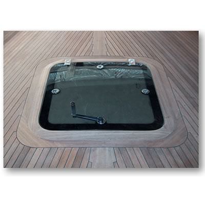 Square deck hatch - 3100 SERIES - Freeman Marine Equipment - for boats ...
