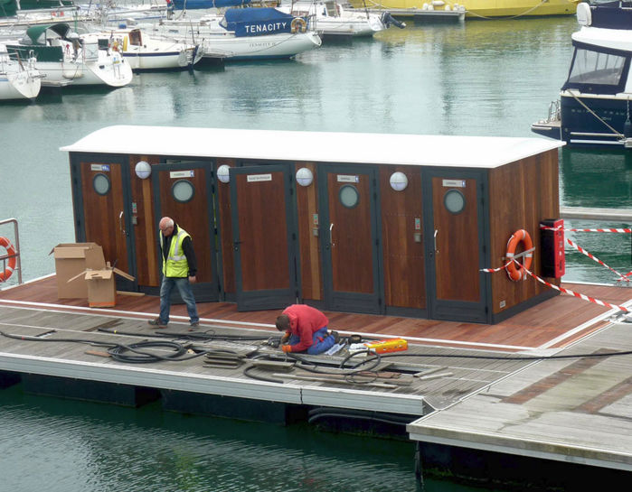 Floating restroom - Metalu Industries International