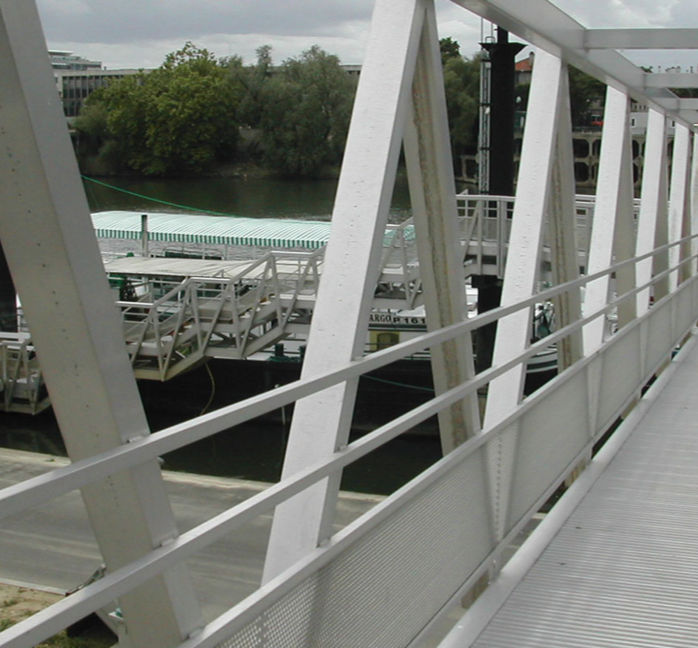 Dock gangway - Metalu Industries International - aluminum