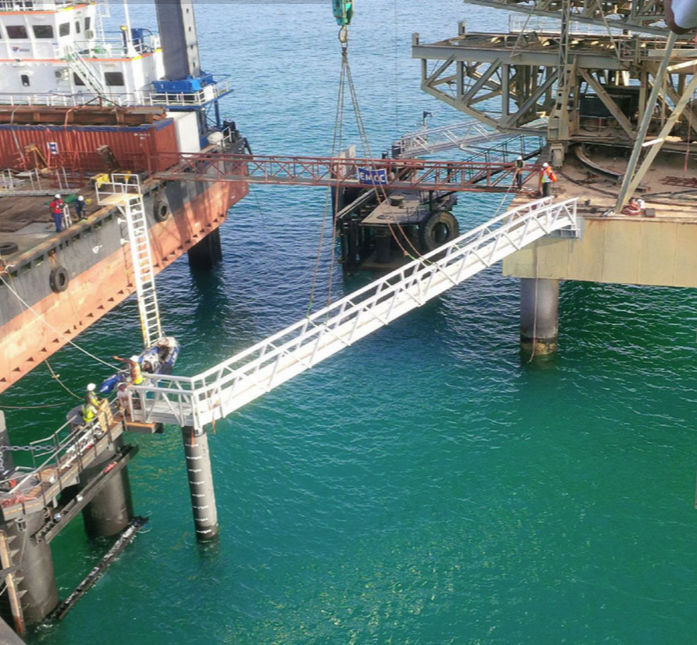 Dock gangway - Metalu Industries International - aluminum