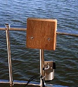 Boat engine bracket - Mount - TeakFlex - stern pulpit
