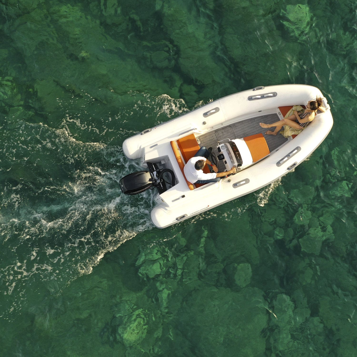 Outboard inflatable boat - AXIS 4.2 - NORTHSTAR RIBs - side console ...