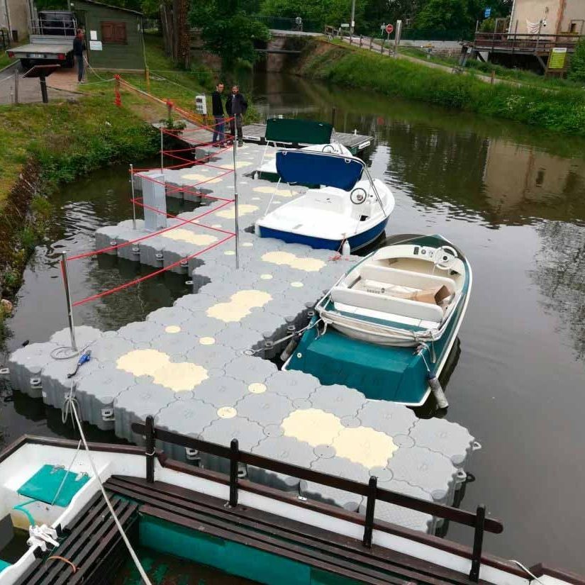 Modular floating dock module - CUBE ECO-SYSTEM - MARINEFLOOR EUROPE - kit