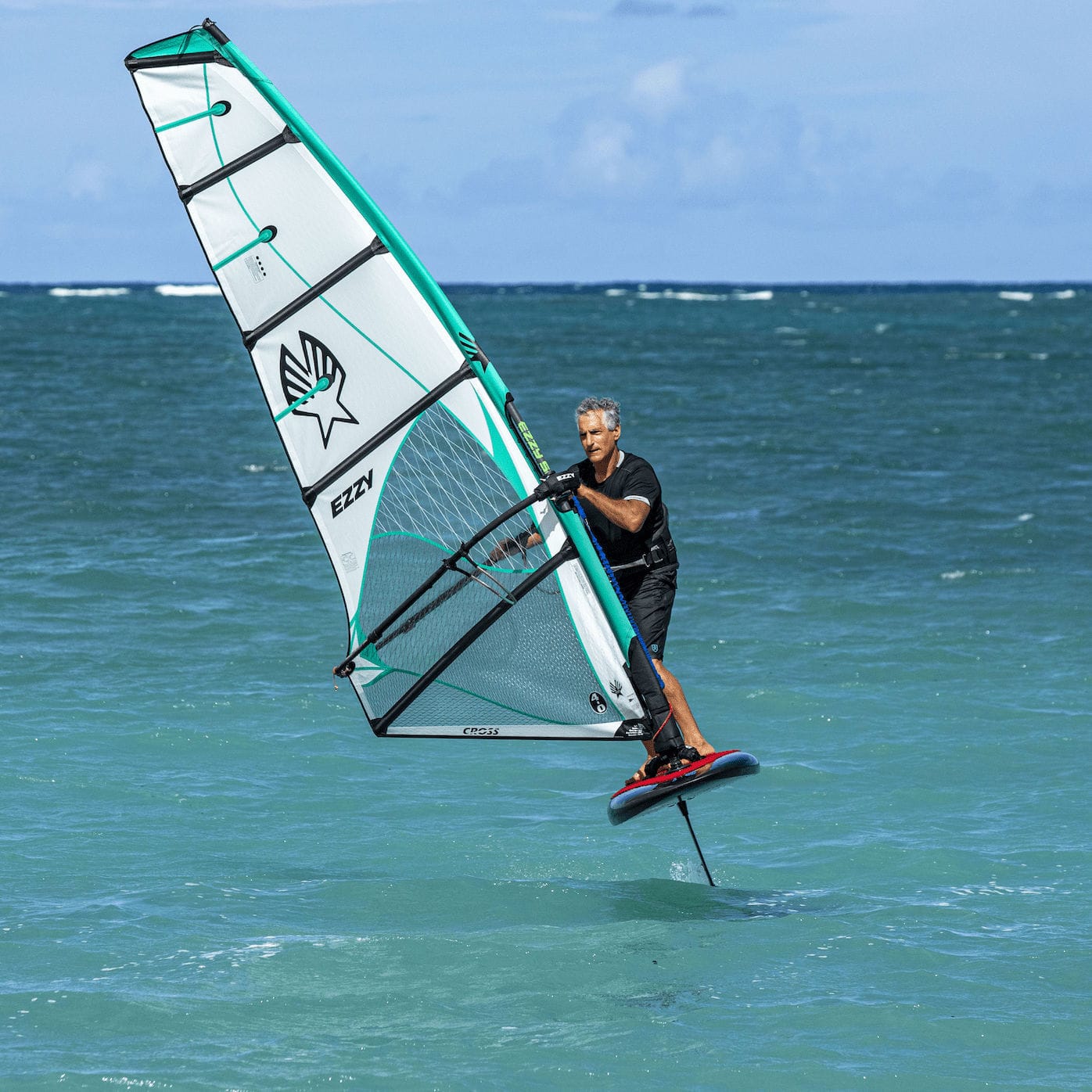 Wave windsurf sail - Cross - Ezzy Sails 2 - freeride / speed / 4-batten