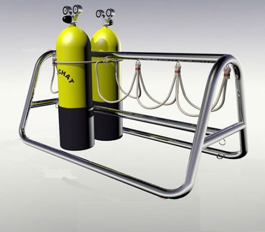 Scuba tank rack - 91-PRO - INOX MARINE INNOVATION