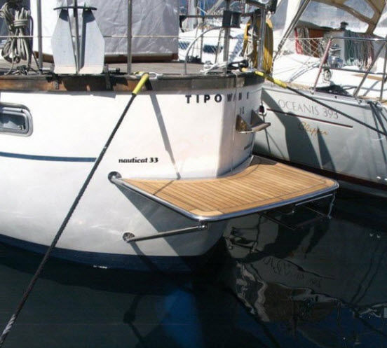 Fixed platform - INOX MARINE INNOVATION - for boat / custom-made
