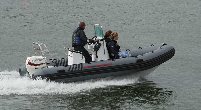 Outboard inflatable boat - VOYAGER SR470 - Excel Inflatables - rigid ...