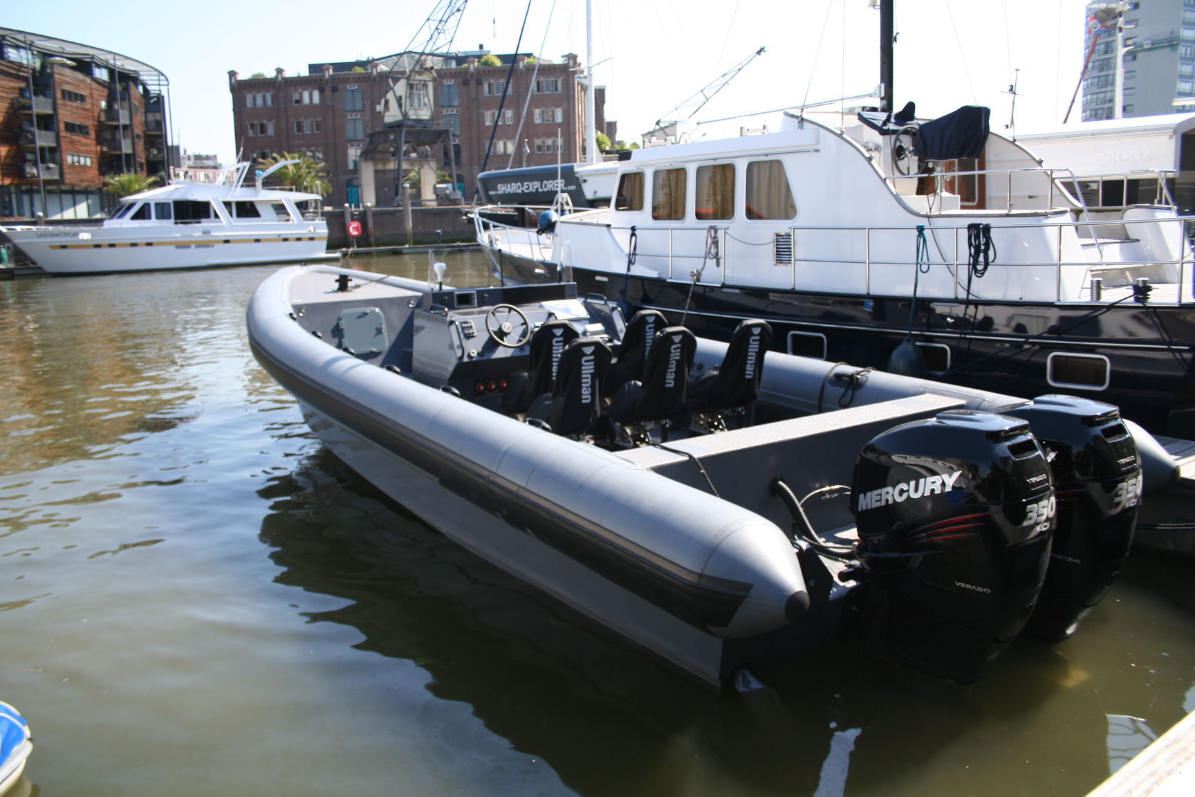 Outboard professional boat - SH101 - Madera Ribs - rigid hull ...