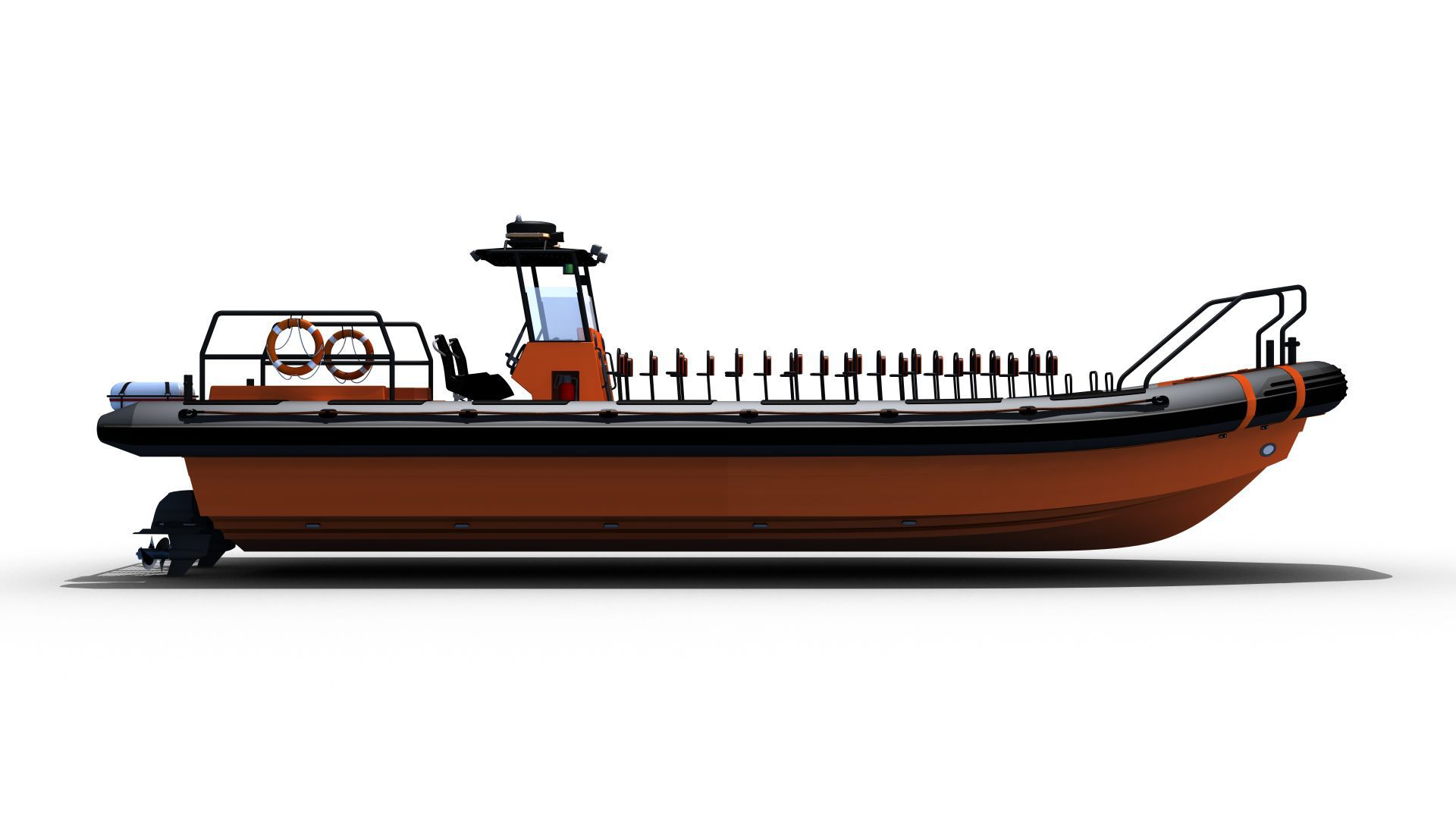 Excursion boat professional boat - MR-1250 - Madera Ribs - inboard ...