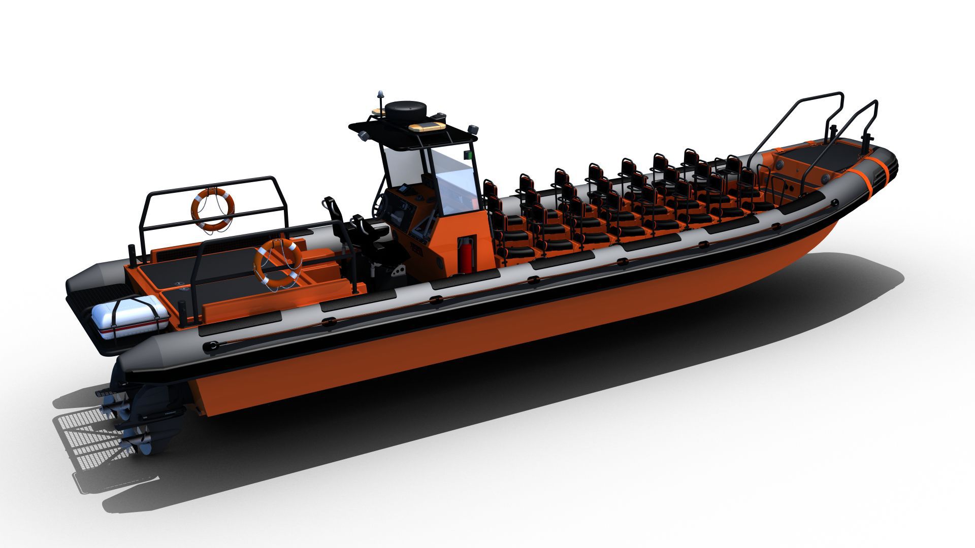 Excursion boat professional boat - MR-1250 - Madera Ribs - inboard ...