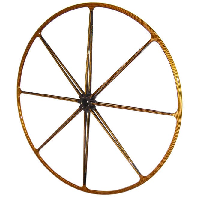 Sailboat helm wheel - CLASSIC - TCE-Engineering - teak / carbon / classic