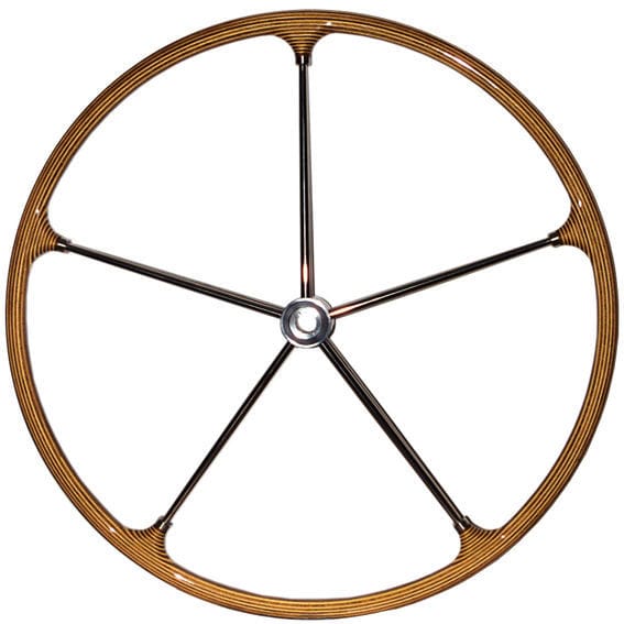 Sailboat helm wheel - V2A - TCE-Engineering - teak / fiberglass ...