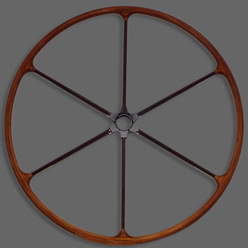 Sailboat helm wheel - TCE-Engineering - teak / carbon / racing