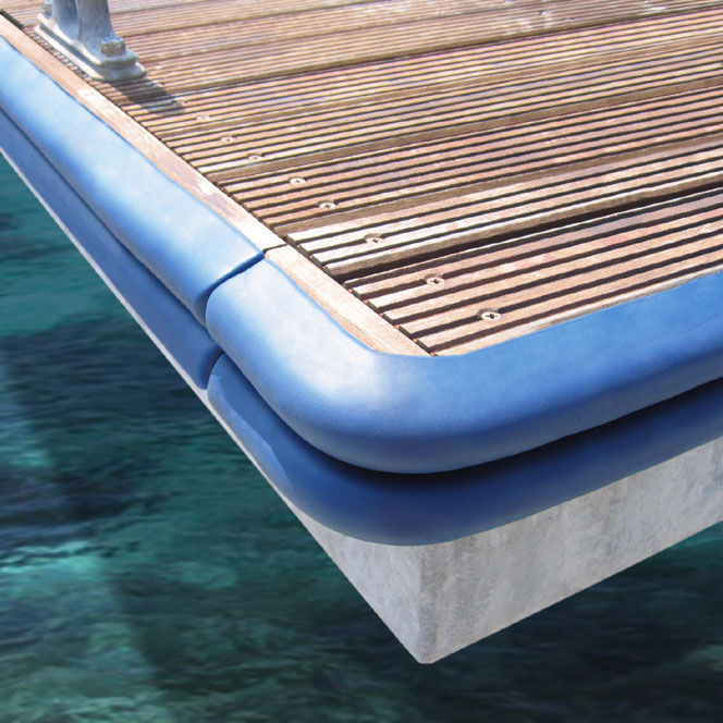 Marina fender - SISTEMA TRE - INMARE SRL - for pontoon / corner / curved