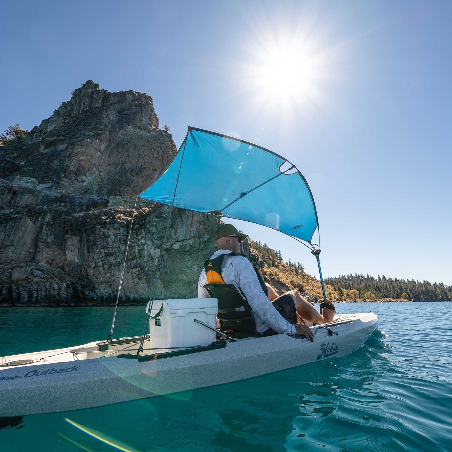 Kayak shade sail - Hobie Kayak