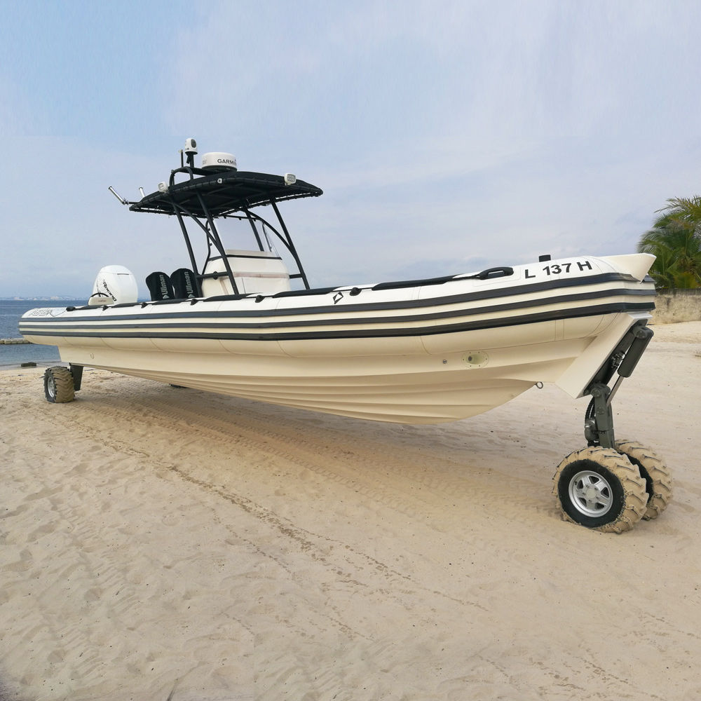 Amphibious inflatable boat - 4WD 9.8 M - ASIS BOATS - outboard / RHIB ...