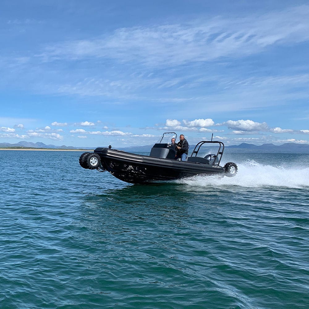 Amphibious inflatable boat - 7.1 M - ASIS BOATS - outboard / rigid ...