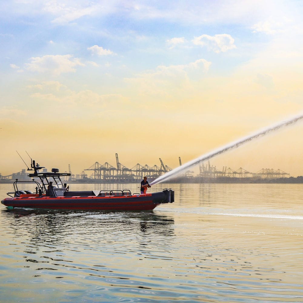 Professional rescue boat - 12 M - ASIS BOATS - fireboat / outboard ...