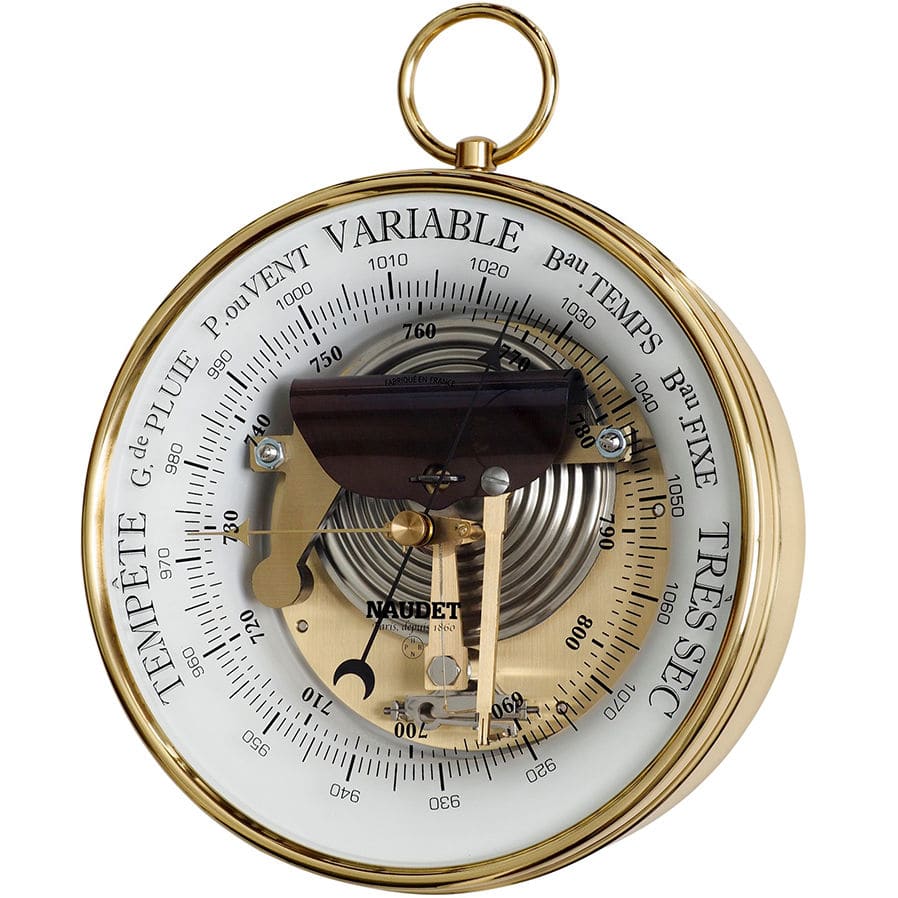 Analog barometer - 1/17B - Naudet Dourde - brass