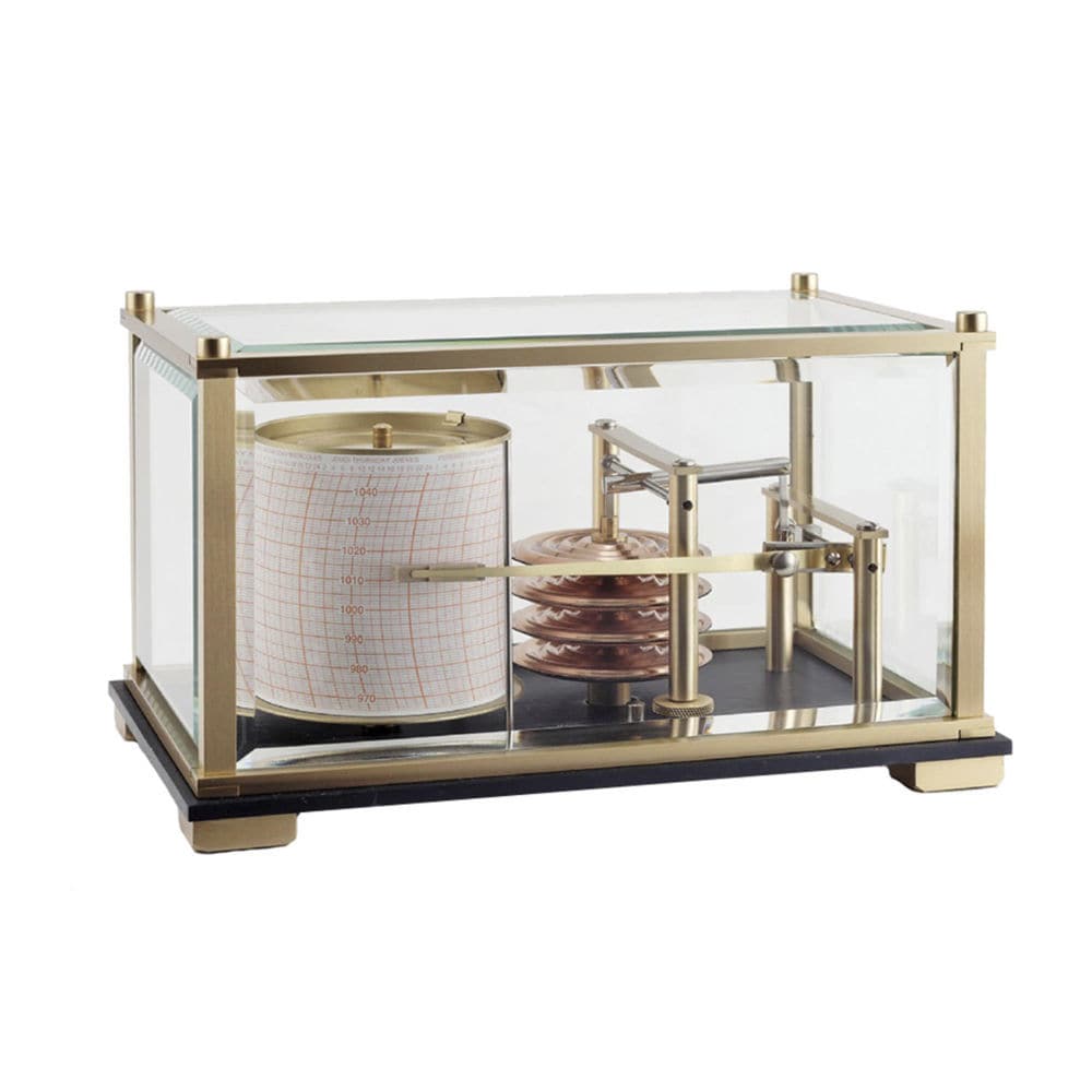 Analog barograph - COMPACT BRASS VERSION - Naudet Dourde
