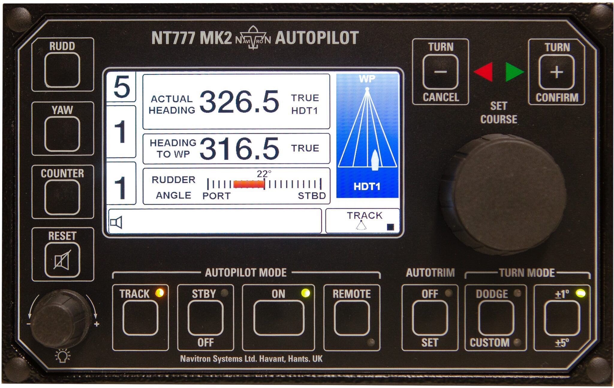 Work boat autopilot - NT777 MK2 - Navitron - standard