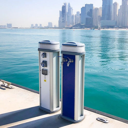 Pedestal with built-in light - QUANTUM - Rolec Services - electrical ...
