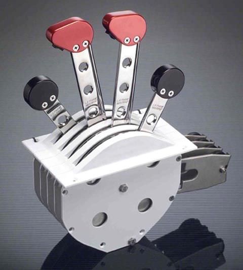 Engine control lever - Latham Marine - mechanical / multi-lever / for boat