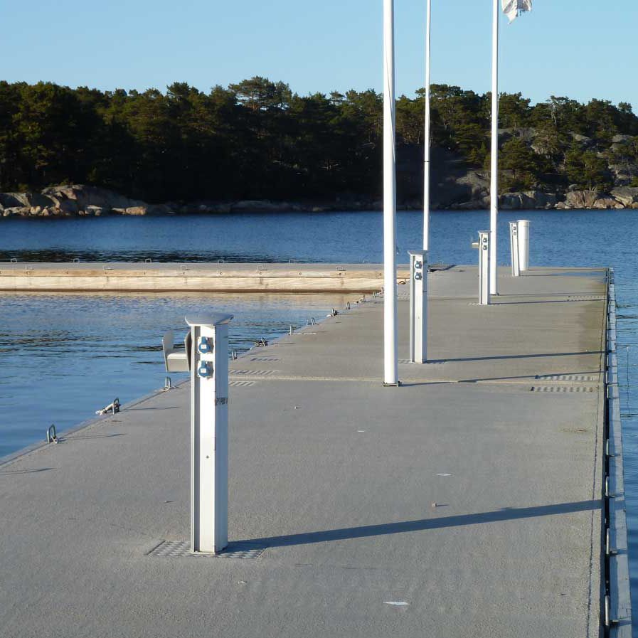 Floating breakwater - SFBW400 - SF MARINA - concrete