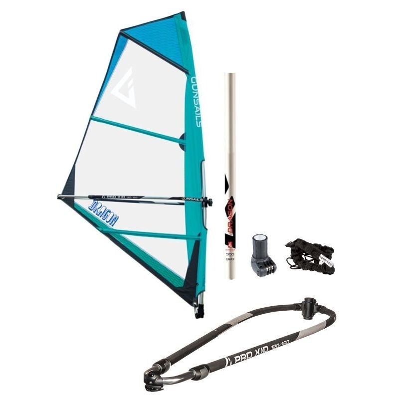 Windsurfing complete rig pack - DRAGON - Gun Sails - child's