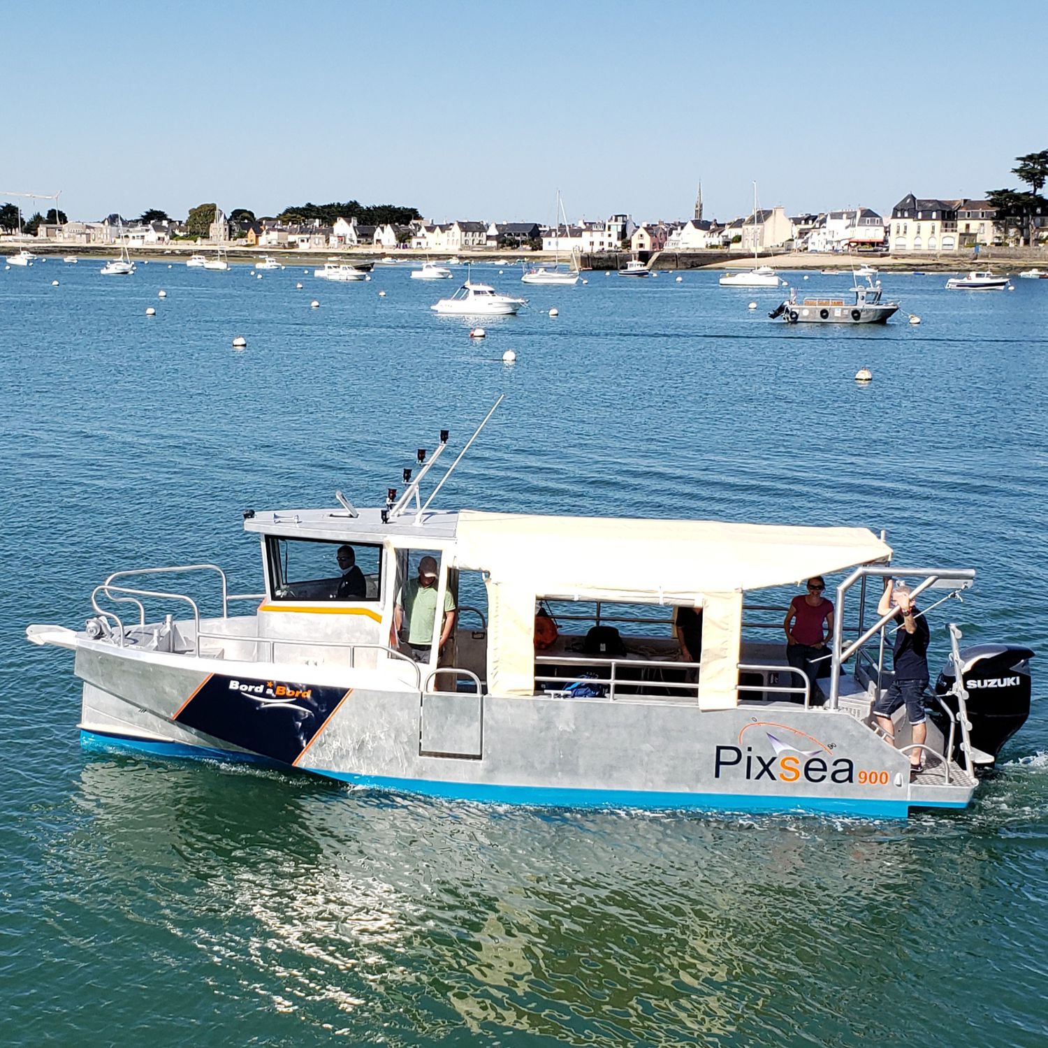 Dive support boat - PIXSEA 900 - BORD A BORD - outboard / aluminum