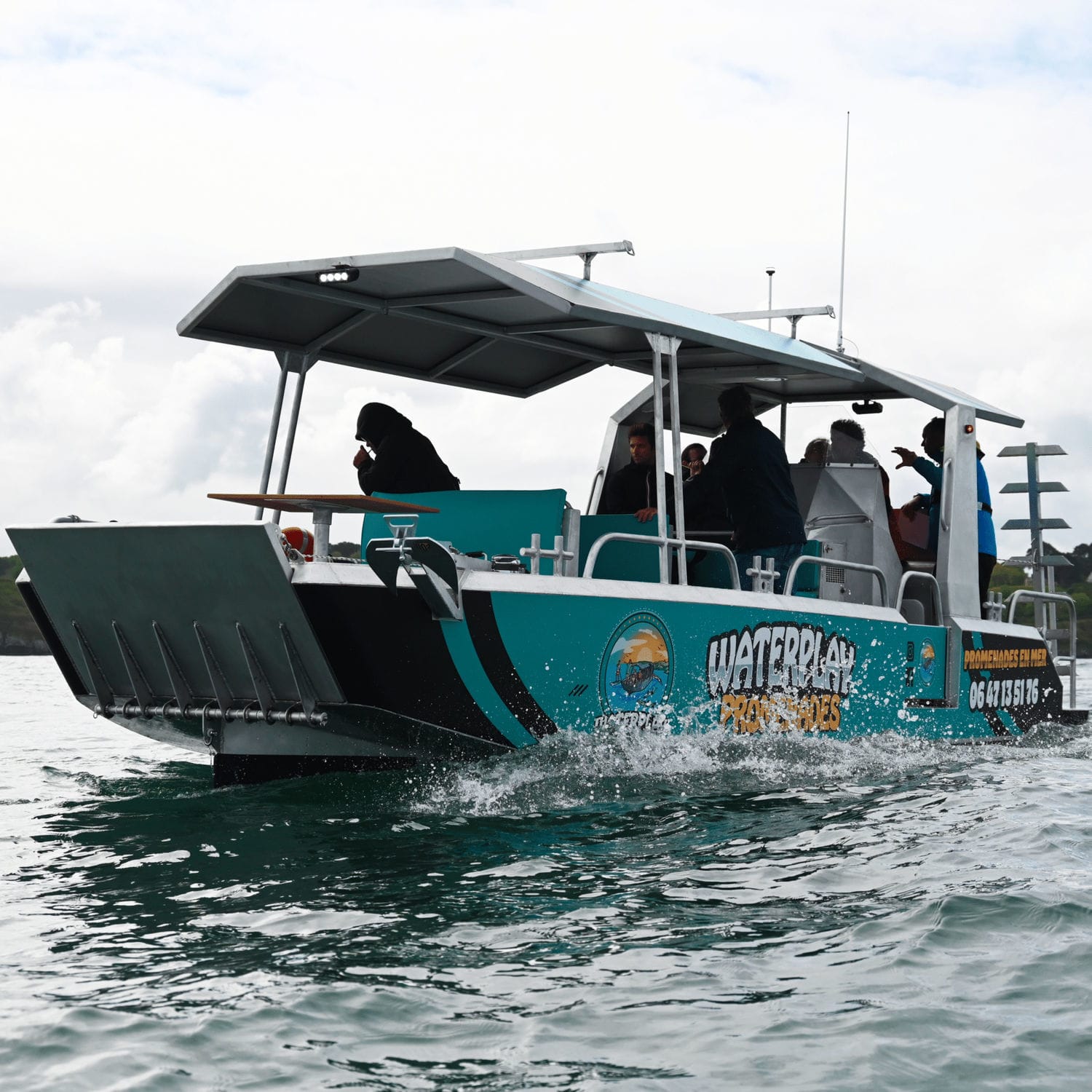 Passenger boat - FOXSEA 800 PASSAGER - BORD A BORD - outboard / aluminum