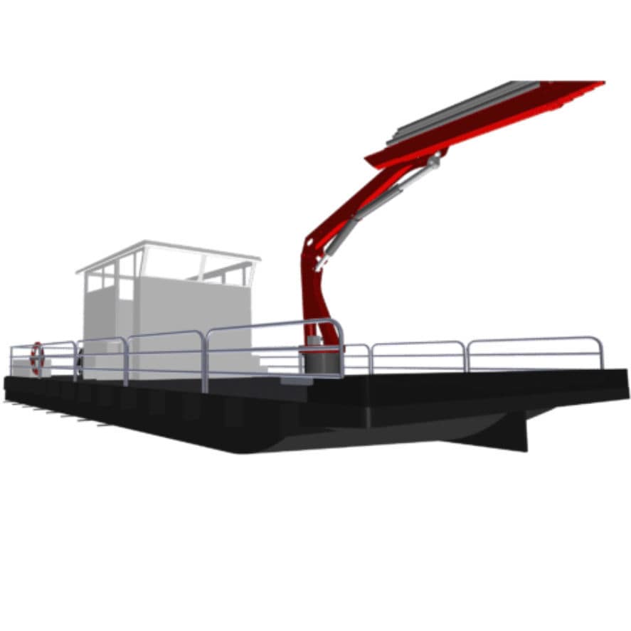 Work barge - 1200 - BORD A BORD - inboard / aluminum