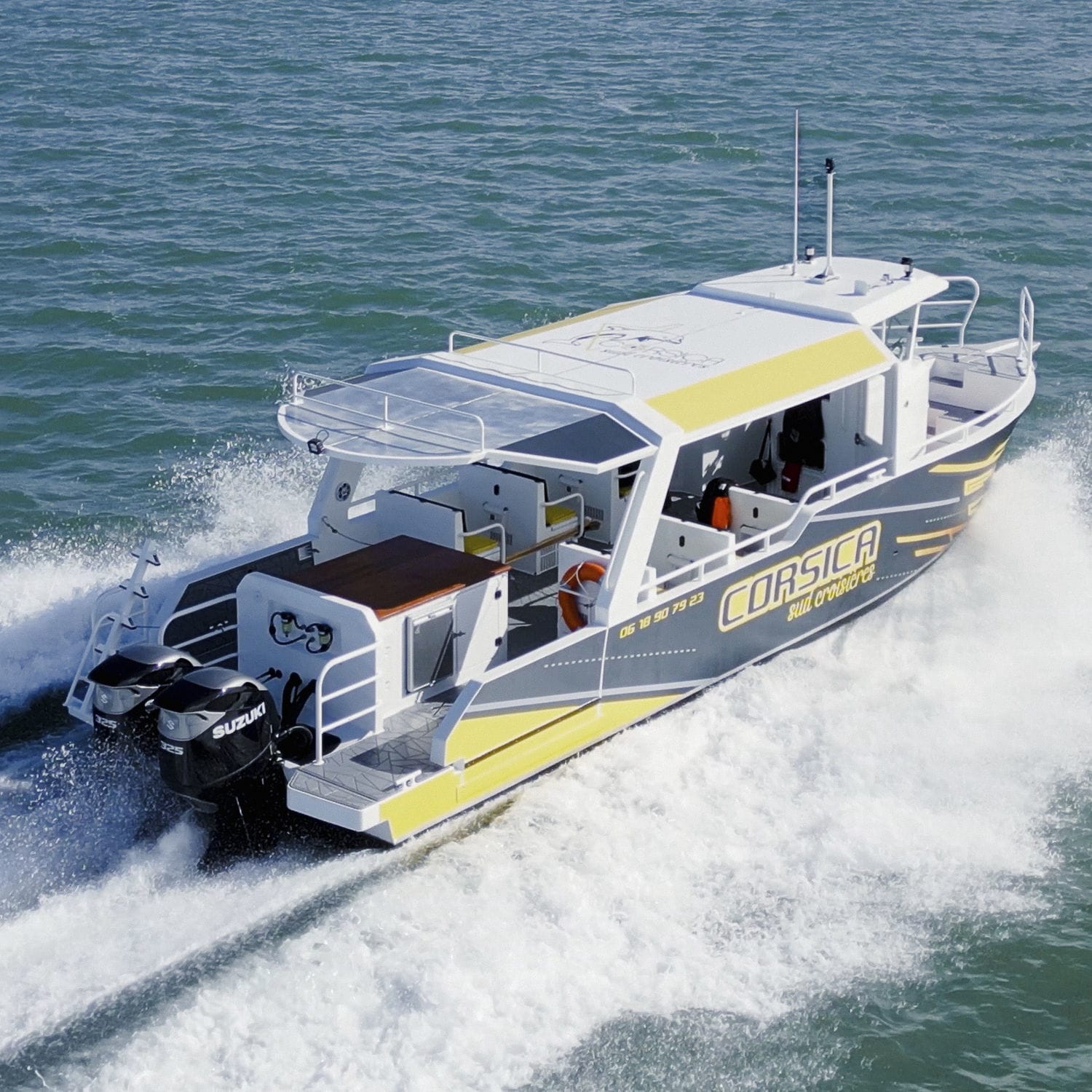 Passenger boat - ARGO 1200 - BORD A BORD - outboard / aluminum