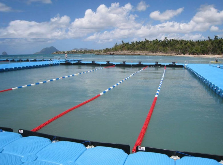 Floating swimming pool / modular - Cubisystem