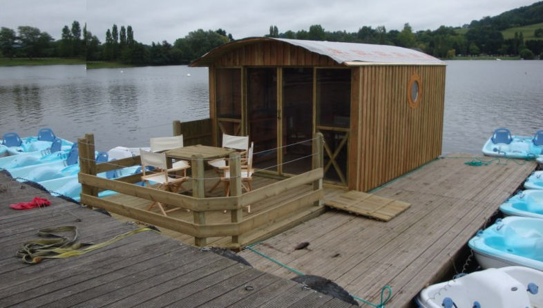 Floating house platform - Cubisystem - floating / multifunction